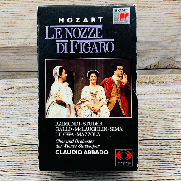 Sony | Media | Sony Classical Mozart Le Nozze Di Figaro Opera Vhs Set ...